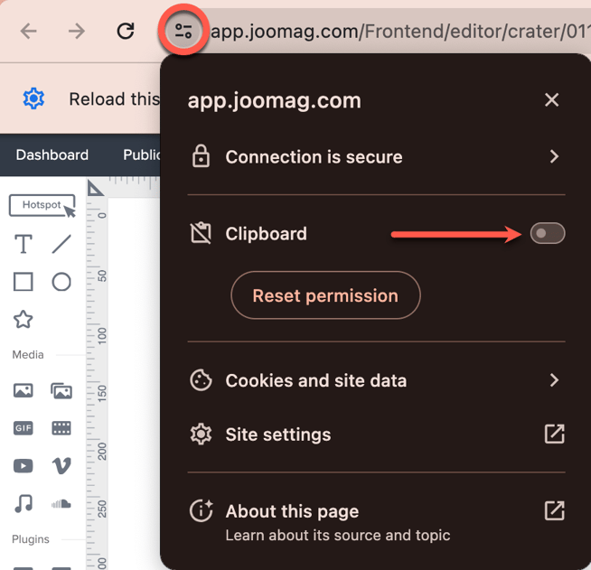 Allow clipboard permissions for different browsers